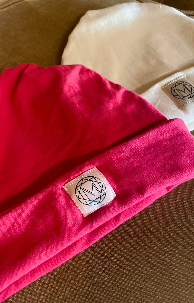 New product: hand-dyed red beanie hats! – Slow Motion Goods